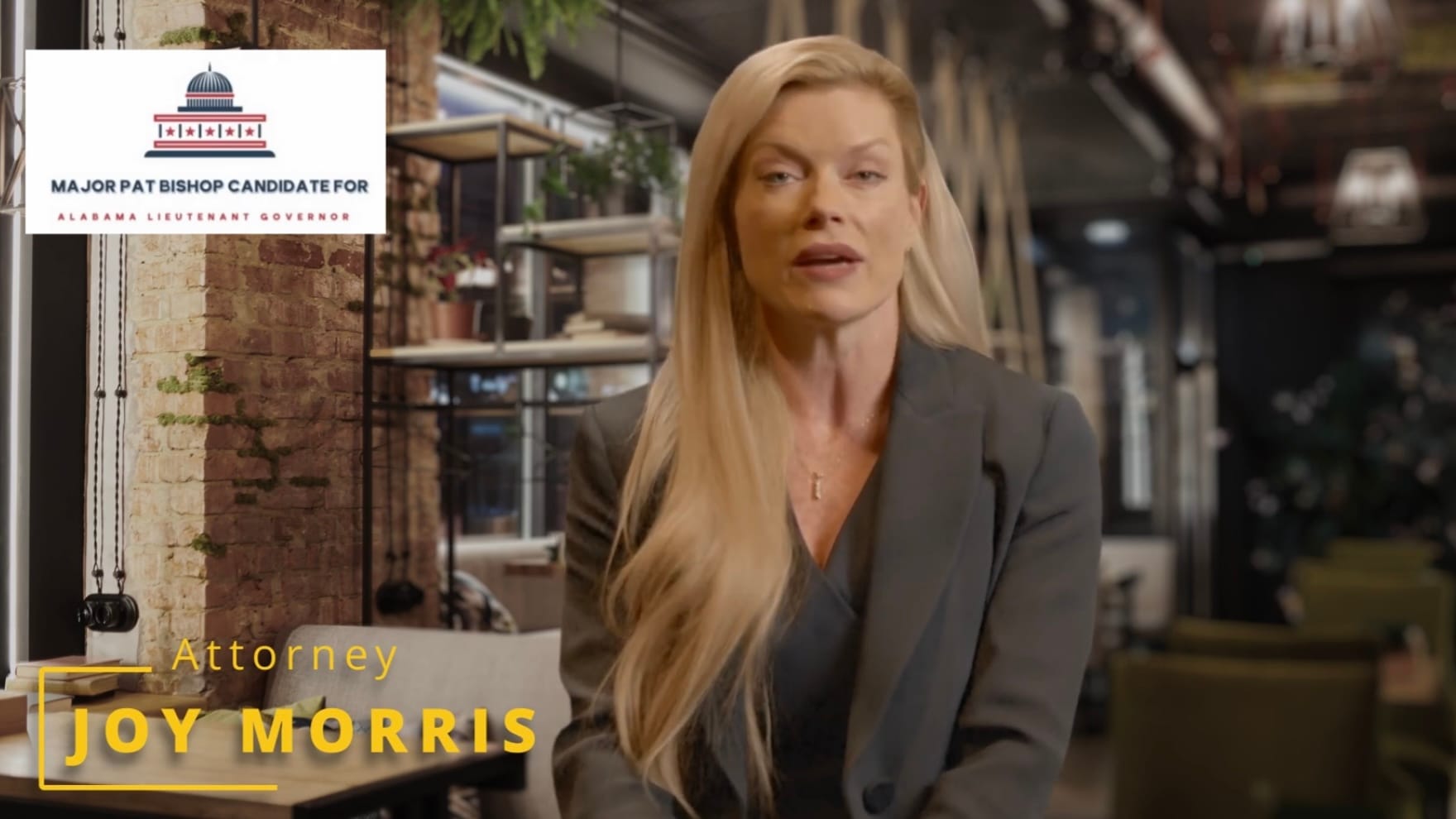 Pat Bishop Launches New Spot in Alabama Lt Gov Race